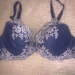 Wacoal | Intimates & Sleepwear | Elegant Lace Blue Bra | Poshmark
